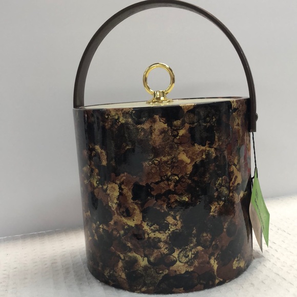 carter Healy | Kitchen | Mcm Mock Tortoise Ice Bucket New With Original ...